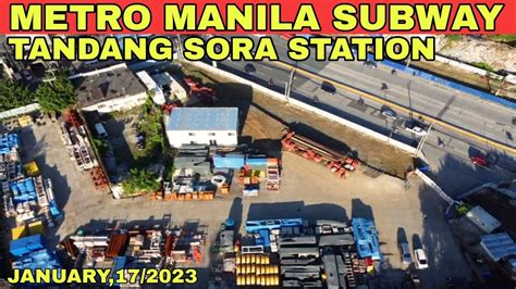 Manila Subway METRO MANILA SUBWAY TANDANG SORA STATION JANUARY 17