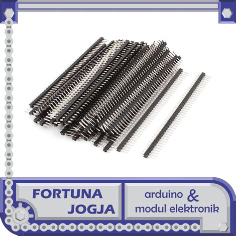 Jual Pin Header Male 2 54mm 1x40 Indonesia Shopee Indonesia