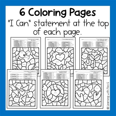 Math Spring Coloring Pages 2025