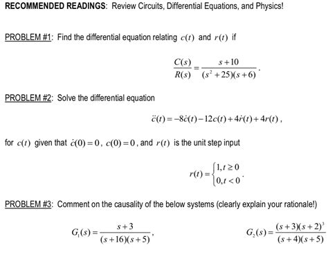 Solved Recommended Readings Review Circuits Differential