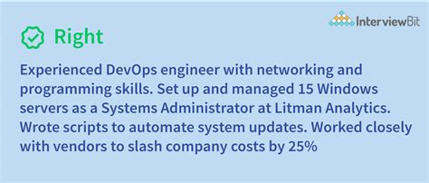 Devops Engineer Resume Full Guide And Example Interviewbit