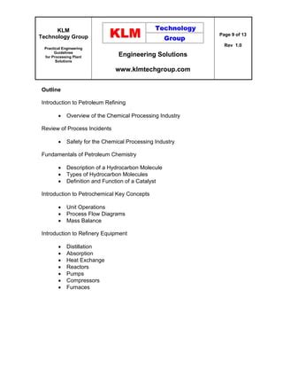 Building Operational Excellence In Petroleum Refining Training Course Pdf