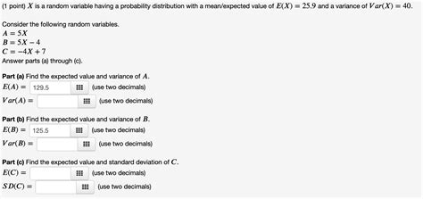 Solved Point X Is A Random Variable Having A Probability Chegg Com
