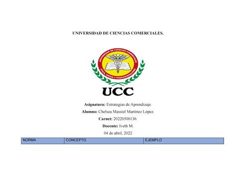 Normas Apa Ejemplos Universidad De Ciencias Comerciales