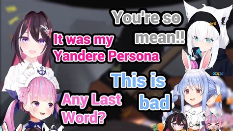 Azki Release Her Yandere Persona To Trick Pekora Aqua Fubuki In Lethal
