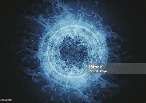 어둠 속에서 떠있는 3d 일러스트 파이어 링 불에 대한 스톡 사진 및 기타 이미지 불 0명 개념 Istock