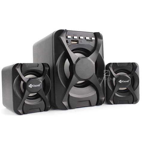 Колонки для компьютера Kisonli U2500BT Чёрный акустическая система для ...