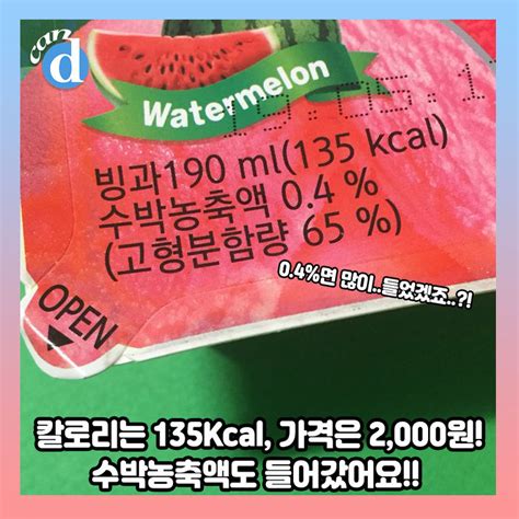 신상 와 수박 맛 아이스크림 먹어본 후기 Canⓓ