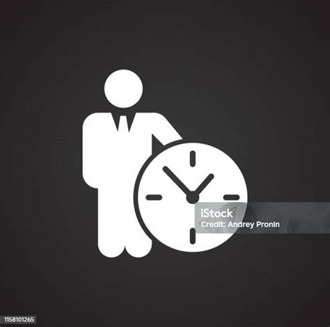 그래픽 및 웹 디자인에 대한 배경에 시간 관리 관련 아이콘 간단한 그림 웹 사이트 버튼 또는 모바일 앱에 대한 인터넷 개념 기호입니다 개념에 대한 스톡 벡터 아트 및 기타