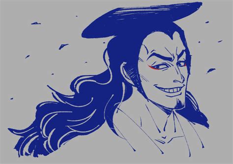 Fourtwonine429 Kouzuki Oden One Piece 1boy Black Hair Eyeliner