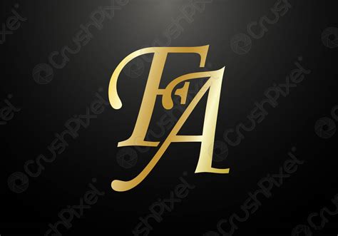 Initial Monogram Letter FA Logo Design Vector Template FA Letter