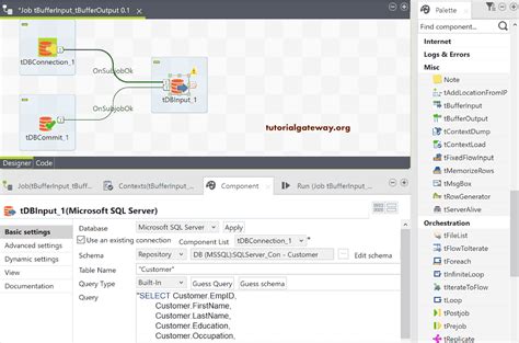 Talend TBufferInput And TBufferOutput