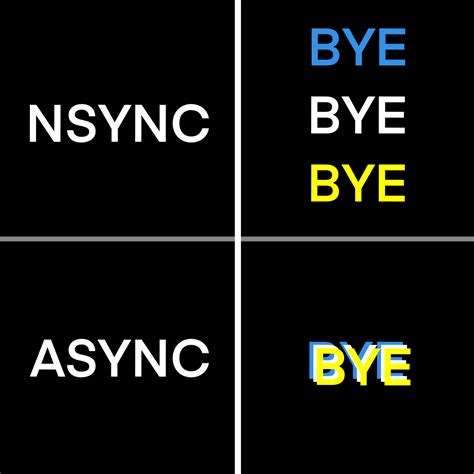 NSYNC vs ASYNC : r/ProgrammerHumor