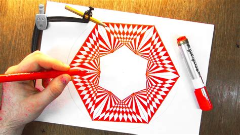 Crossed Lines In A Hexagon Colored Spirograph Pattern Youtube