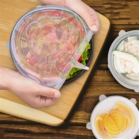 Reusable Silicone Stretch Lids Durable Food Storage Silicone Temu