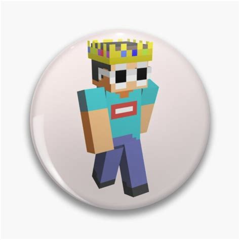 Georgenotfound Pins Georgenotfound Glasses Funny Minecraft Pin Rb0906