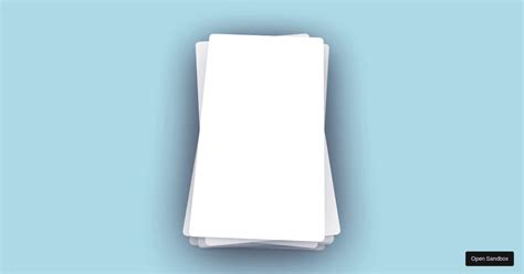 Cards Codesandbox