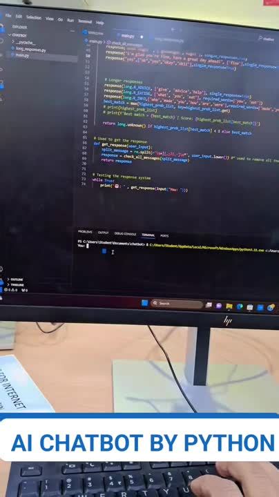 faizan ahmad on linkedin pythonprogramming chatbot python sourcecode