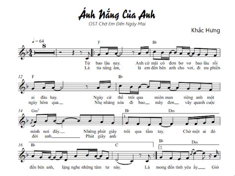 Sheet Nh C B I H T Nh N Ng C A Anh Sheet Nh C Hay Vi T Nam Sheet Nh C B I H T Nh N Ng C A Anh