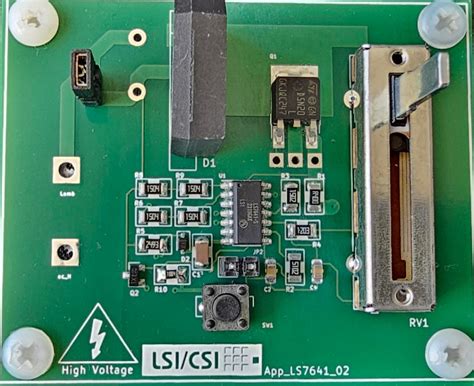 App Ls7641 02 Evaluation Board Lsicsi Led Dimmer Circuit