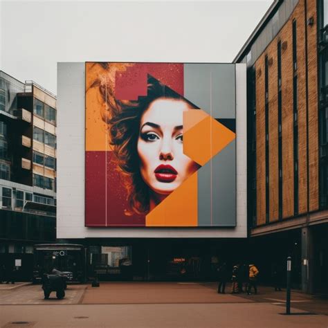 Premium Ai Image A Building With A Picture Of A Woman On It Generative Ai Image