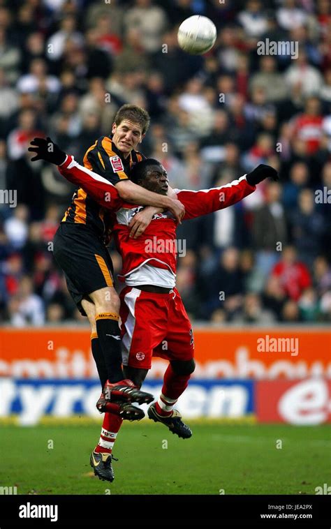 Yakubu And Michael Turner Hull City V Middlesbrough Kc Stadium Hull