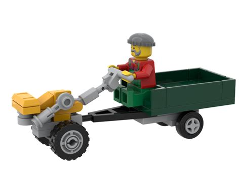 Lego Moc Single Axle Tractor By Kupfer Rebrickable Build With Lego