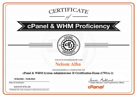 Certification Cpanel Whm System Administrator Ii Certification Exam