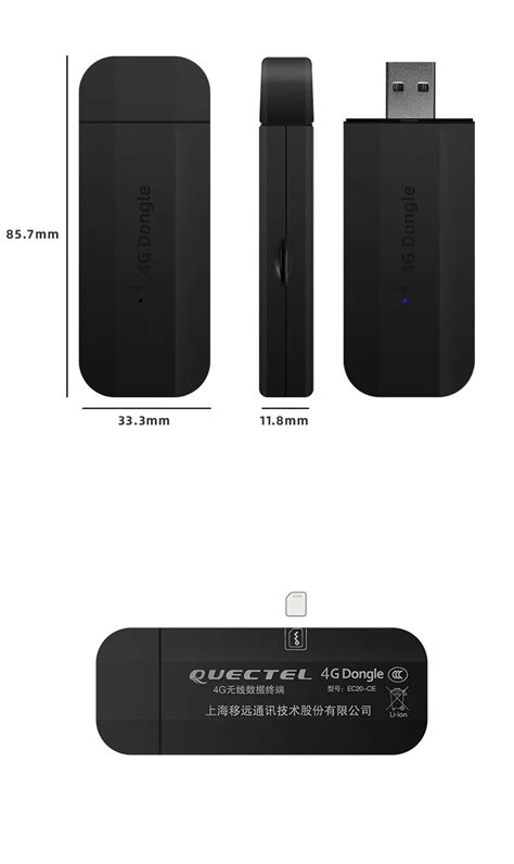Quectel Ec25 Af Lte Modem 4g Lte Sim Card Dongle Usb Unlocked 150mbps Cat4 With Sim Card Slot