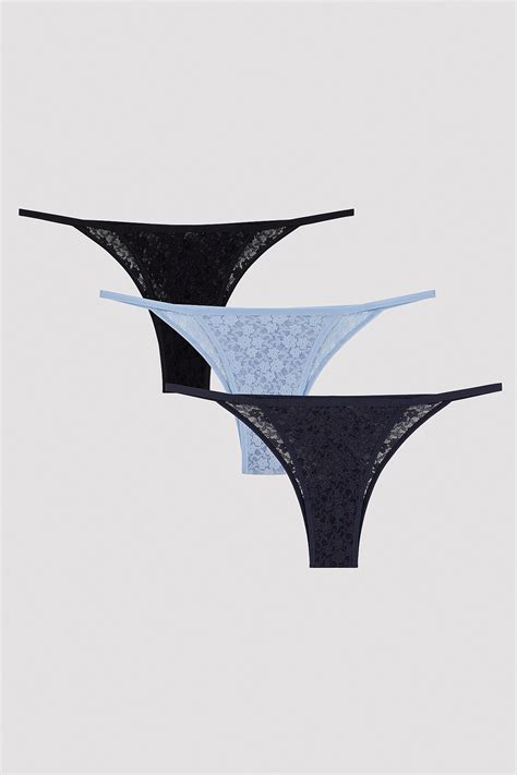 Multi Color Chilot Brazilian Lace Detailed Chiloți Plcrrooh23skmixxl
