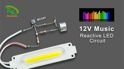 How To Make A Music Reactive Led Light Circuit Diy Electronics Project Youtube