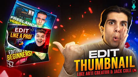 How To Make THUMBNAIL For Youtube Videos With GLOW EFFECT Quick And Easy Tutorial For Beginners