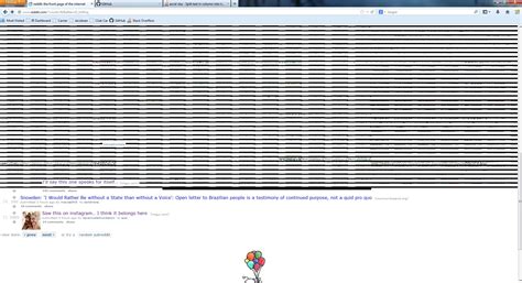 Graphics Card Firefox Displays Horizontal Lines Down The Screen