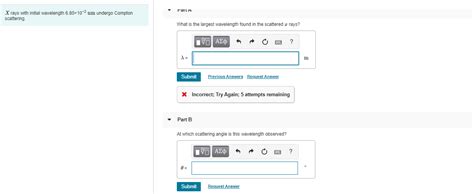Solved Raila X Rays With Initial Wavelength 6 80 10 2 Nm