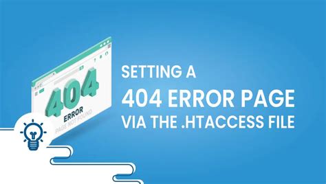 Setting A 404 Error Page Via The Htaccess File