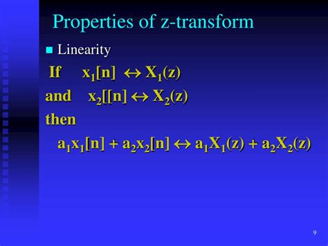 PPT Lecture Z Transform PowerPoint Presentation Free Download ID