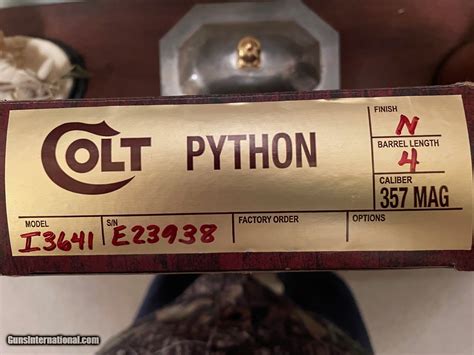 Colt Python 4 Inch Nickel Nib