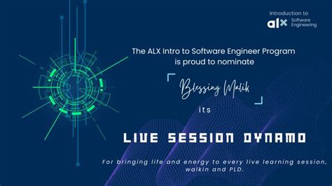 Blessing Malik On Linkedin Alxse Softwareengineering Doinghardthings