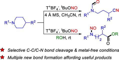 Selective Cleavage And Tunable Functionalization Of The CC CN Bonds
