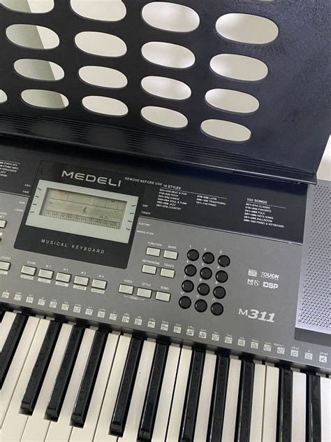 Medeli Keyboard With Stand Hobbies And Toys Music And Media Musical