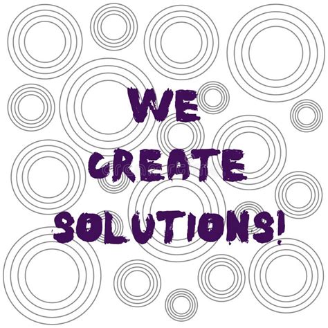 Word Writing Text We Create Solutions Business Concept For Way To Solve Problem Or Deal With