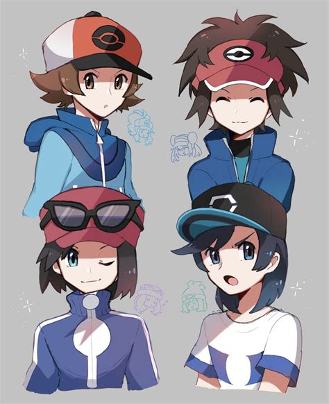 Hilbert Elio Nate And Calem Pokemon Drawn By Touyarokii Danbooru
