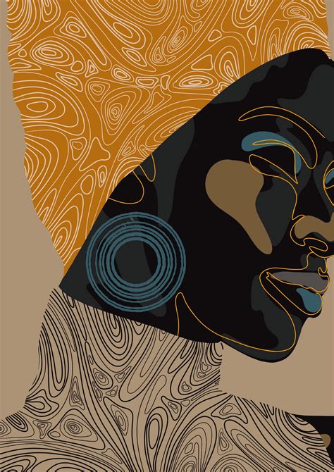 Her In Africa On Behance Black Art Painting Black Artwork Abstract