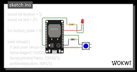 Amrina 5CC Digital Input Tugas 1 Wokwi ESP32 STM32 Arduino Simulator