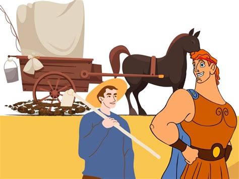 H Rcules Y El Carretero F Bula De Esopo Sobre El Esfuerzo
