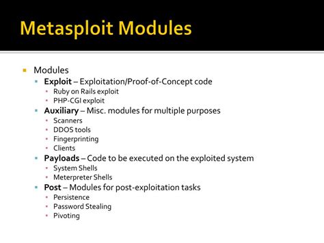 Ppt Introduction To Metasploit Exploiting Web Applications Powerpoint Presentation Id1574018