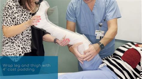 Posterior Long Leg Splint Youtube