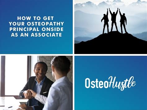 How Associate Osteopaths Can Work With Their Principal Osteohustle