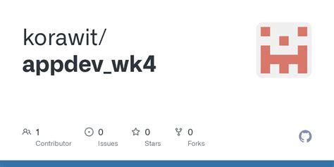 GitHub Korawit Appdev Wk4