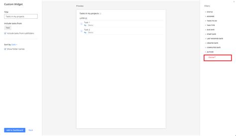 Suggestion Filter Tasks And View Based On Project Owner Wrike Help Center